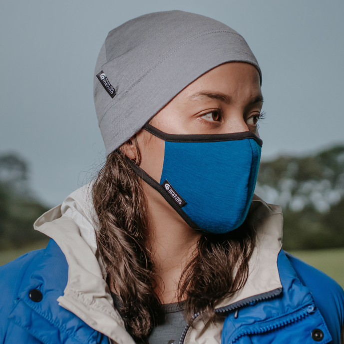 Merino Face Mask with Helix.iso Filter - Made in NZ – Tussock Ridge Merino